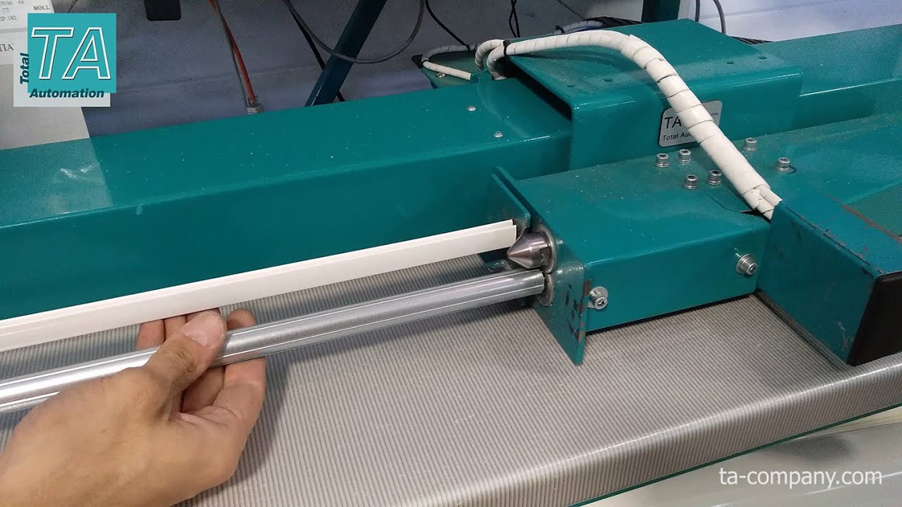 Automatic stop for pipe cutting - YouTube