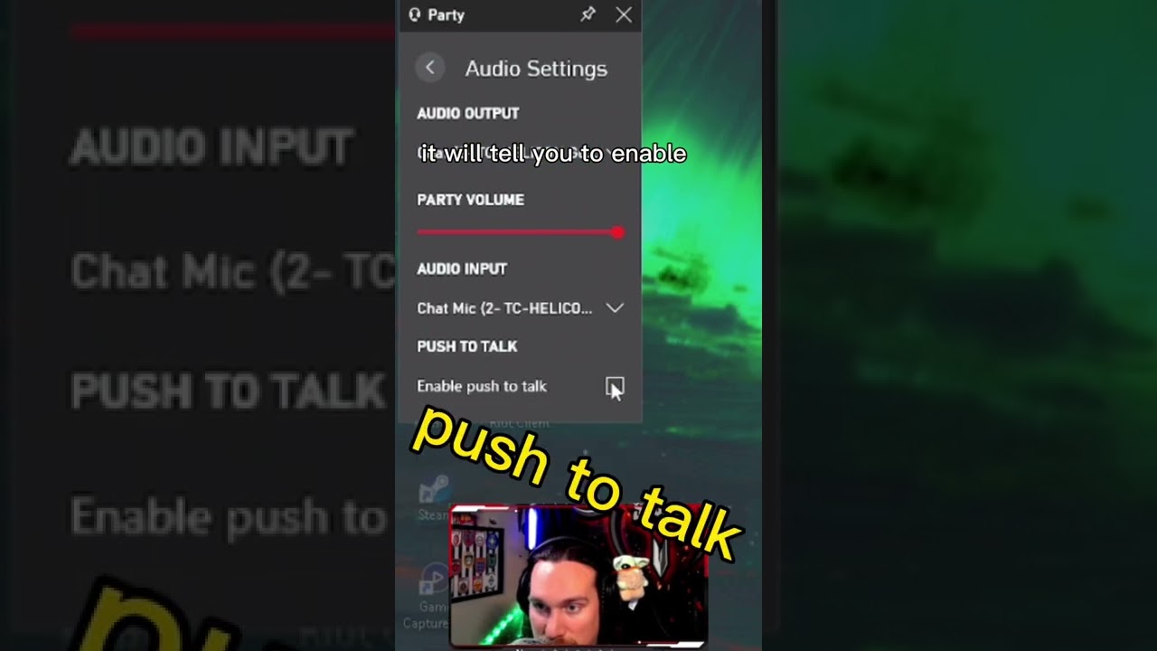 Push to talk on Xbox Game Bar (PC) #tutorials #pcgaming #partychat ...