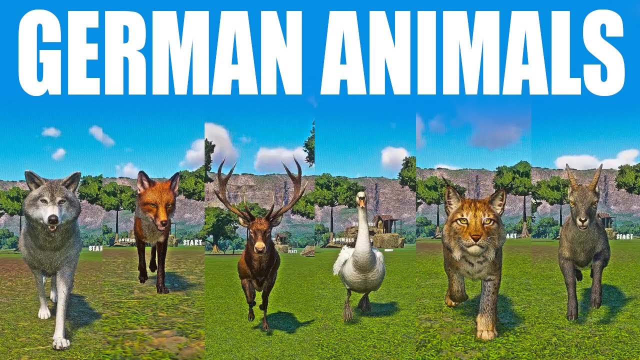 German Animals Speed Races in Planet Zoo included Ibex, Deer, Wolf Swan ...