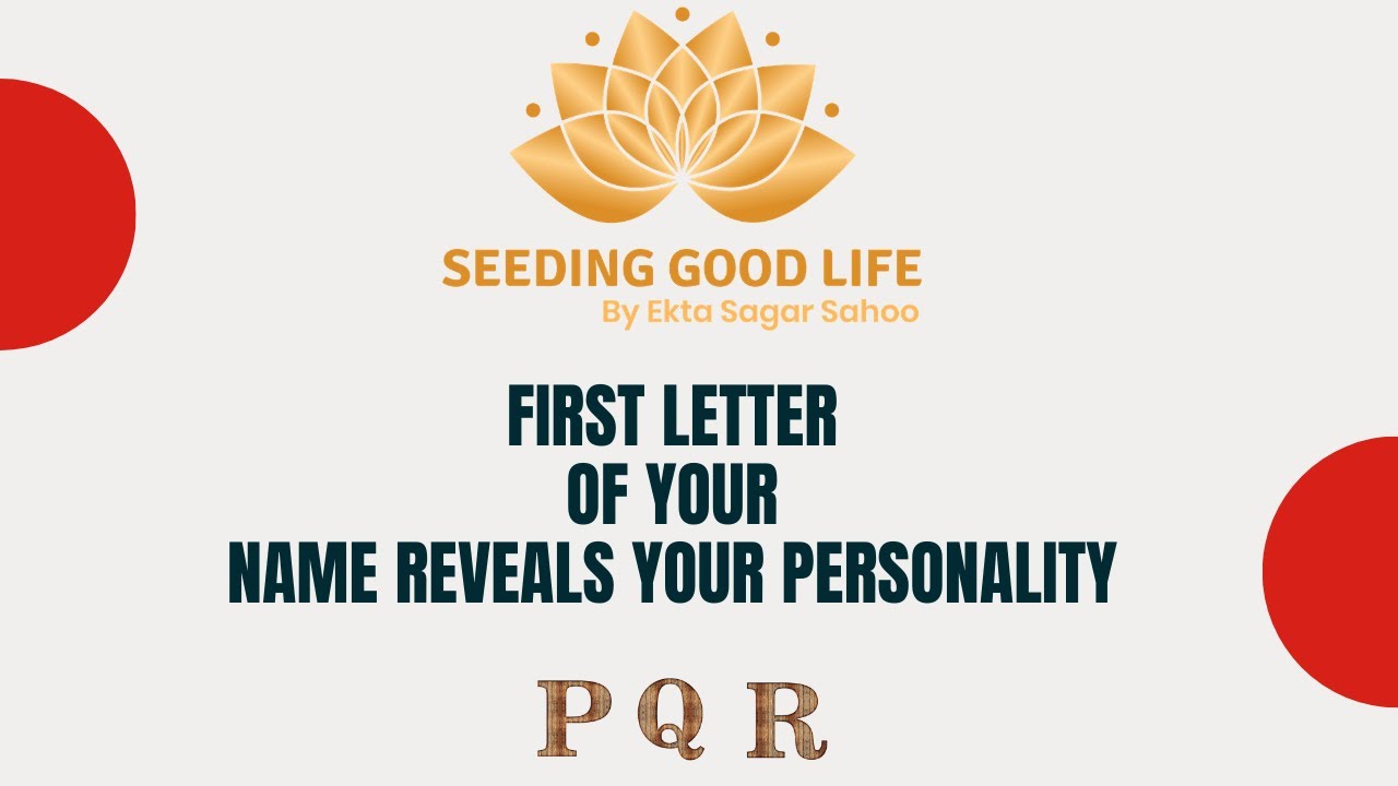 First letter of your name reveals your personality - YouTube