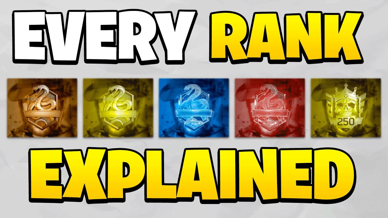 Every BO6 Rank Explained In 15 Minutes - YouTube