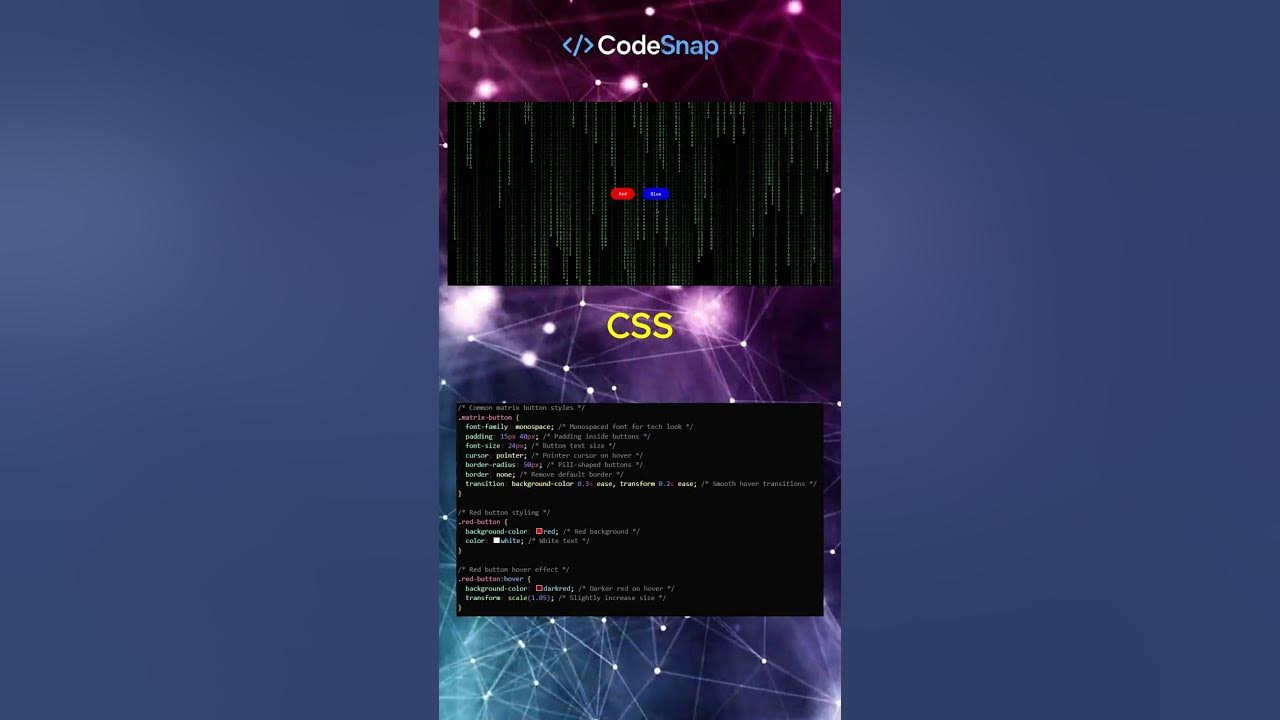 🎥 The Matrix is Calling: Easy Background! #coding #css #javascript #matrix - YouTube