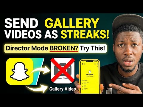 Send Gallery Videos as Snap Streaks 🔥 (No Director Mode Needed!)