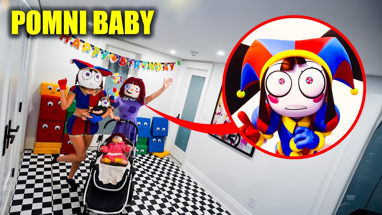 WE THREW POMNI BABY A SURPRISE BIRTHDAY PARTY!! (POMNI DIGITAL CIRCUS ...