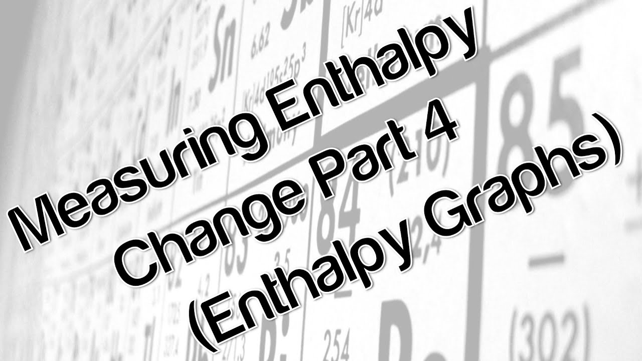 Measuring enthalpy change part 4 (enthalpy graphs) - YouTube