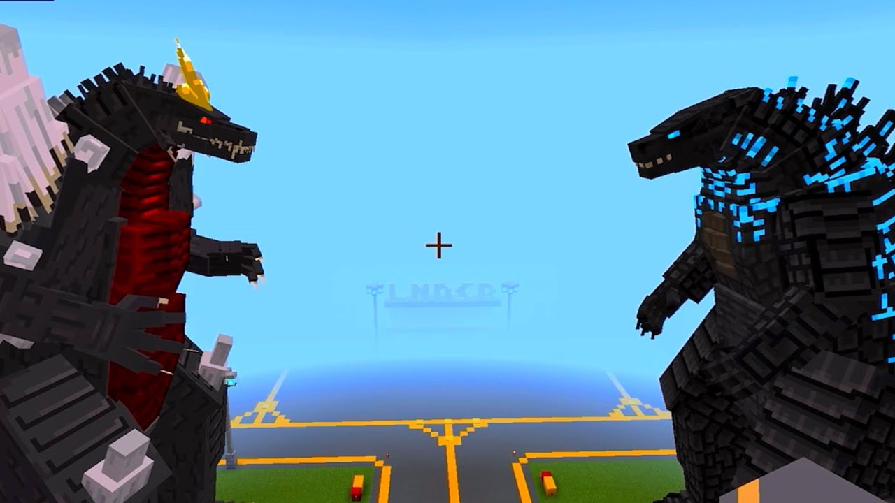 Space Godzilla vs Godzilla (In Minecraft) - YouTube