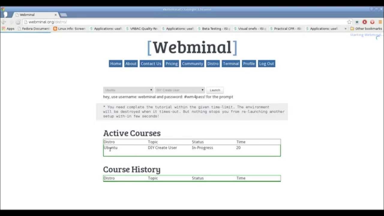 Webminal LXC Distro feature - YouTube