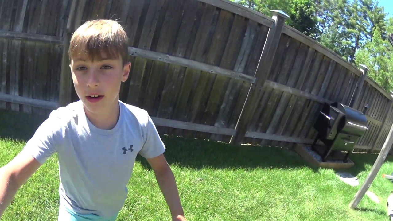 Hide and seek in the backyard. - YouTube