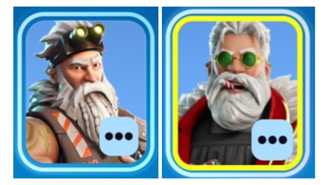 Fortnite gameplay of the SGT. Winter Skins Sets From Each Other - YouTube