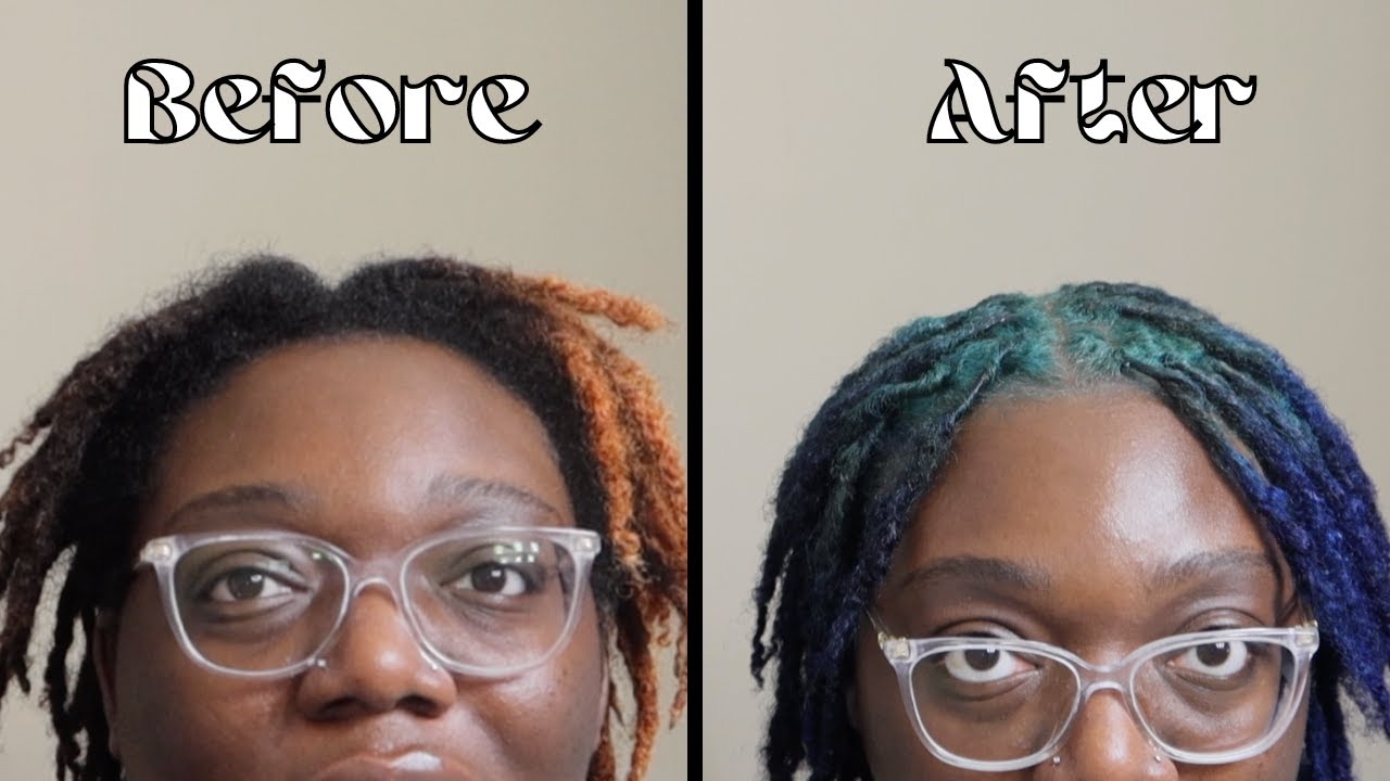 Bleaching Locs and Dyeing Them Blue | Adore Ocean Blue and Baby Blue ...