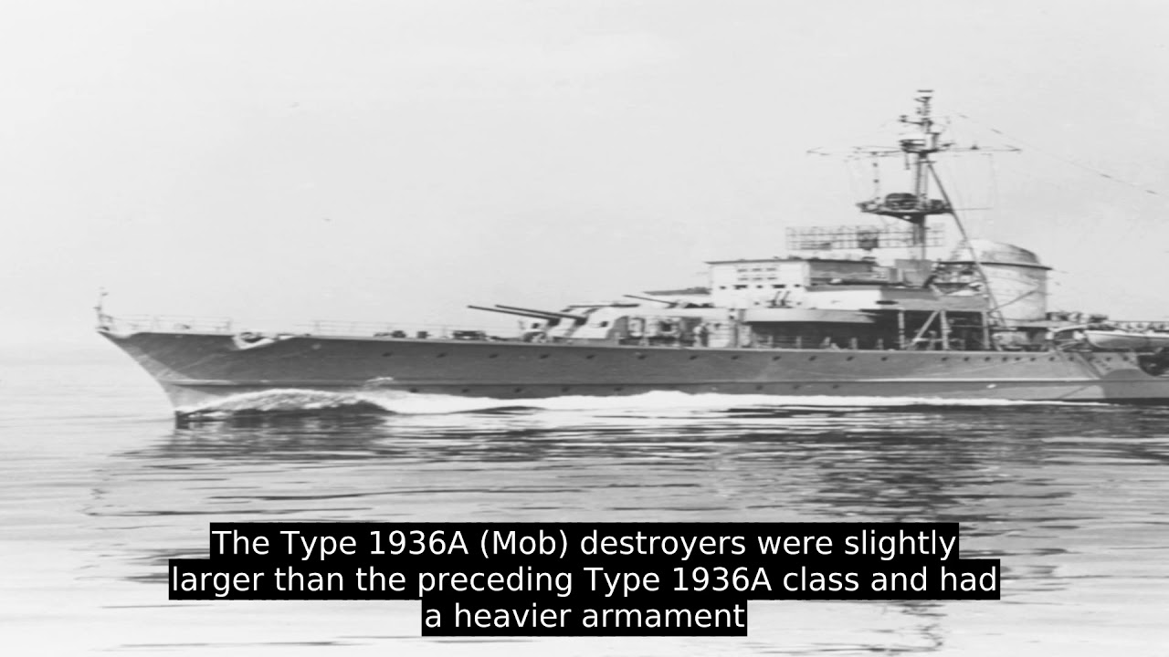 German Destroyer Z33 - YouTube