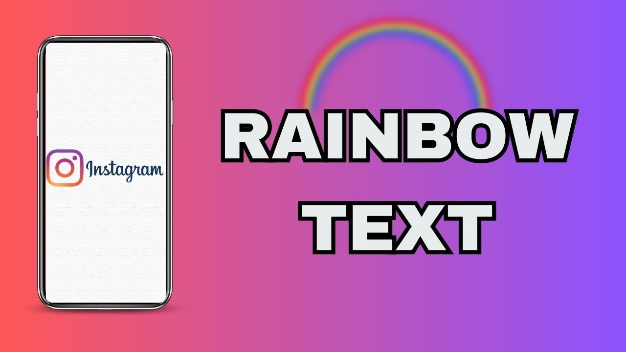 How to get Rainbow Color Text in Instagram Story - YouTube