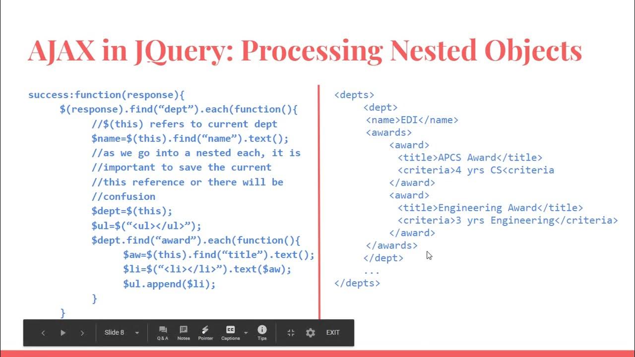Updating HTML with jQuery AJAX & XML - YouTube