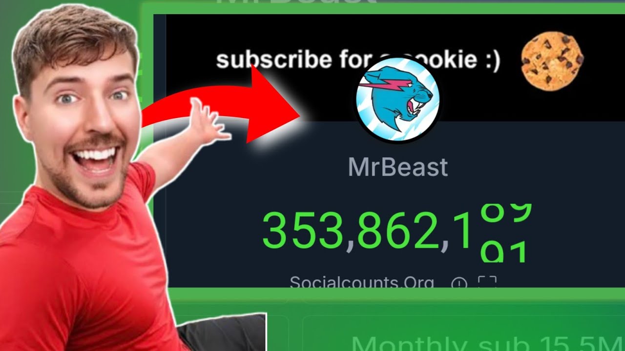 Mr beast subscribers live | mrbeast subscriber challenge | mr beast ...