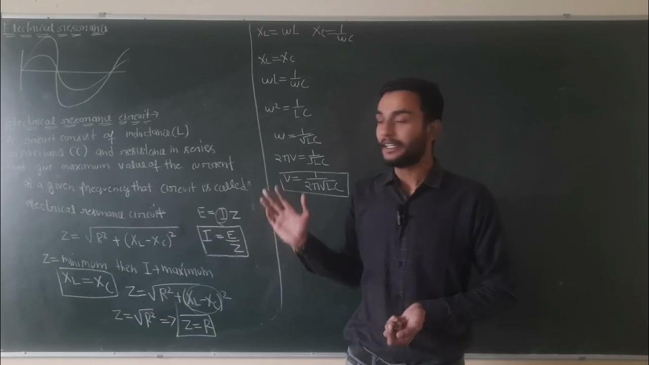 Electric resonance and quality factor class XII physics - YouTube
