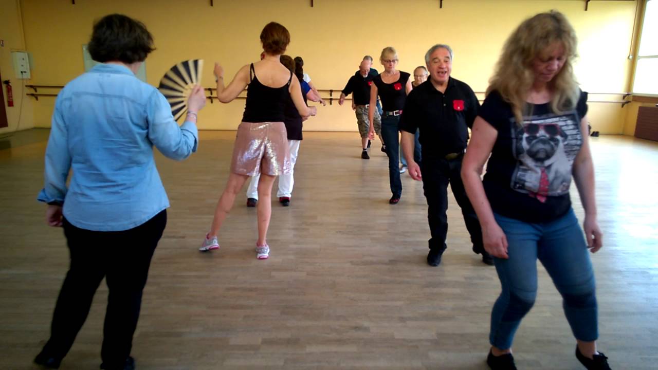 THE HARVESTER contra line dance - YouTube