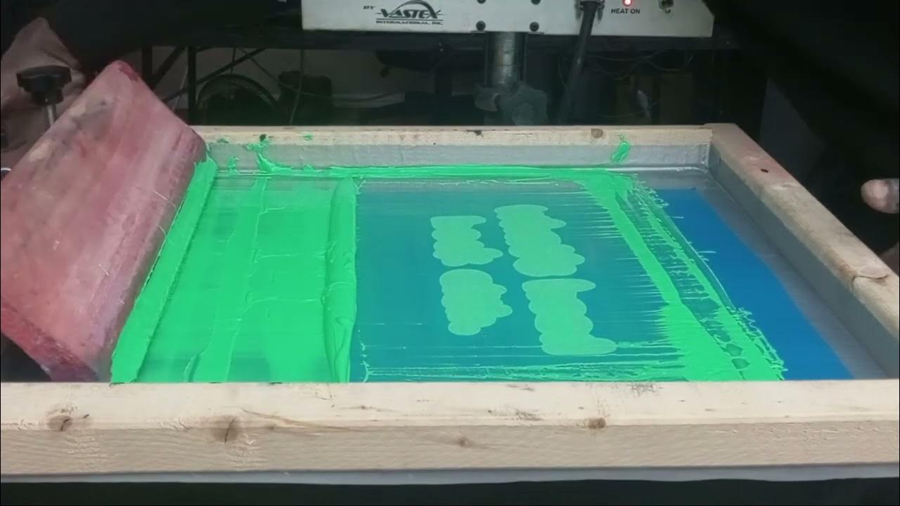 Screen Printing : Three color print demonstration and Heat flashing. - YouTube