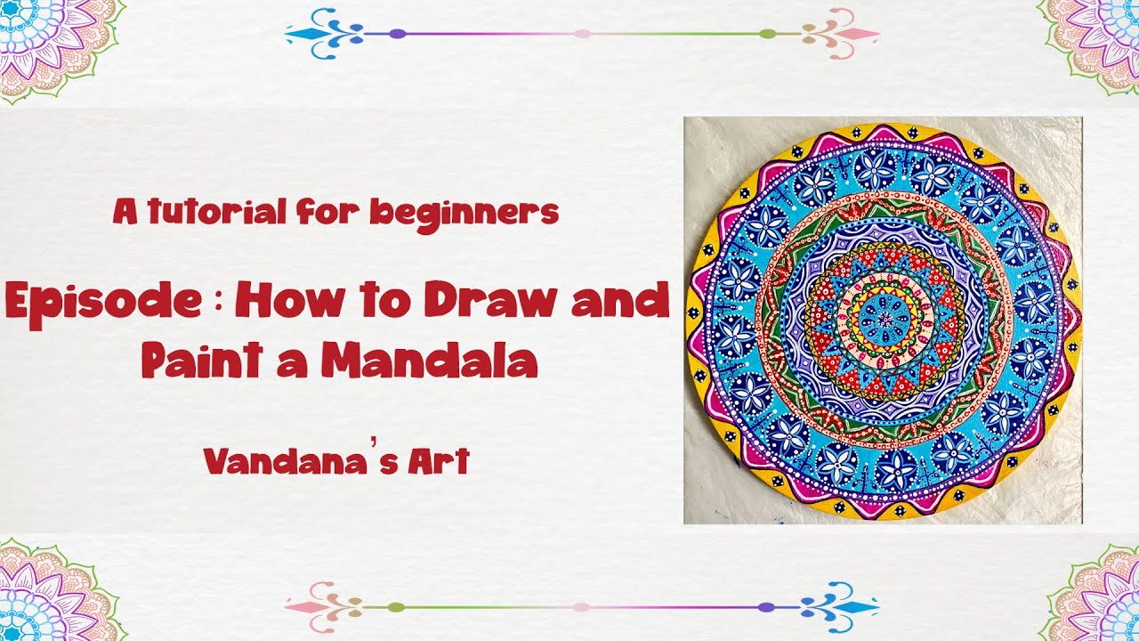 How to Draw and Paint a Mandala - YouTube