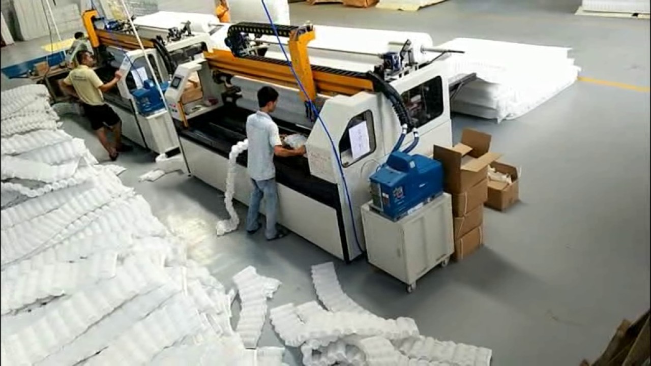 mattress pocket spring machine and assembling machine video show - YouTube