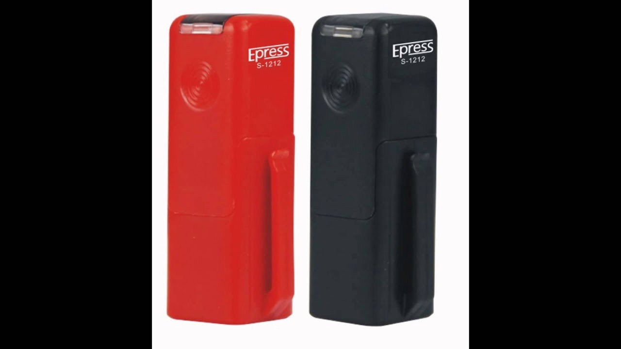 Epress self inking stamps manufacturer - YouTube