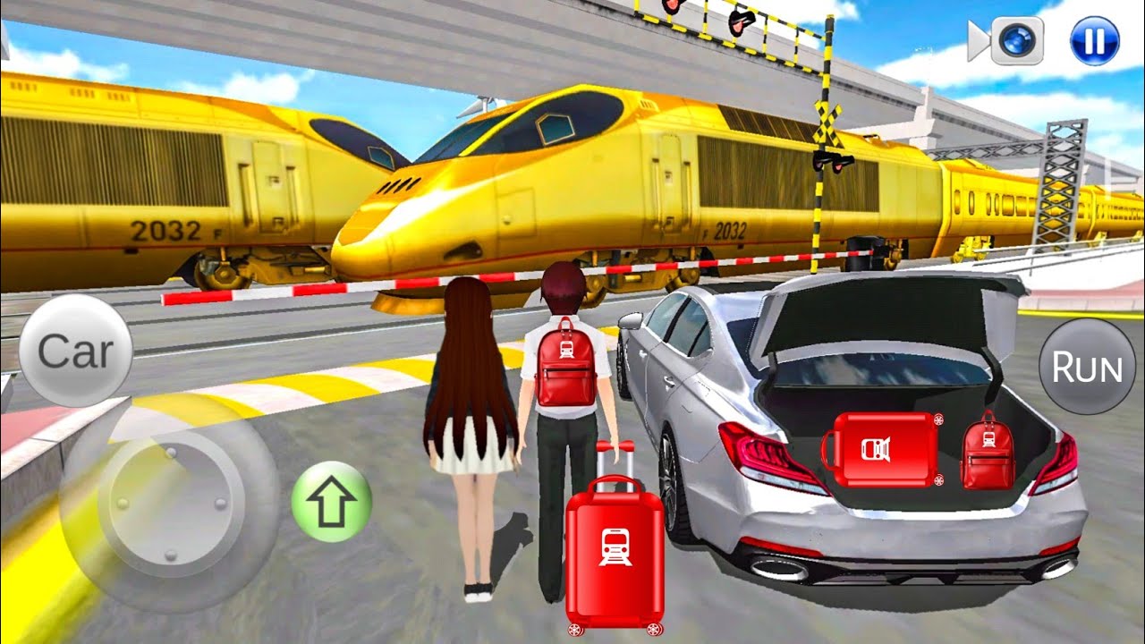Today i am Traveling🧳 in Luxury Golden Bullet Train🚅 - 3D Driving Class ...
