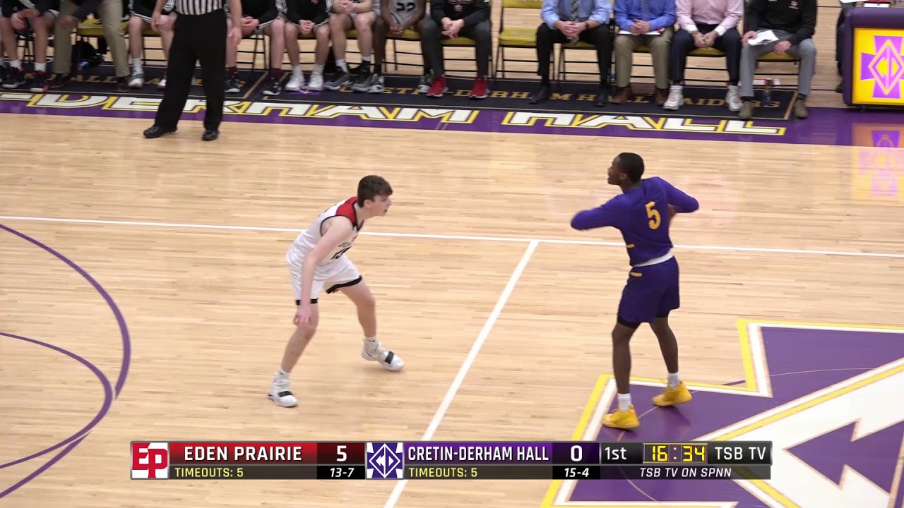 High School Boys Basketball: Eden Prairie vs. Cretin-Derham Hall - YouTube