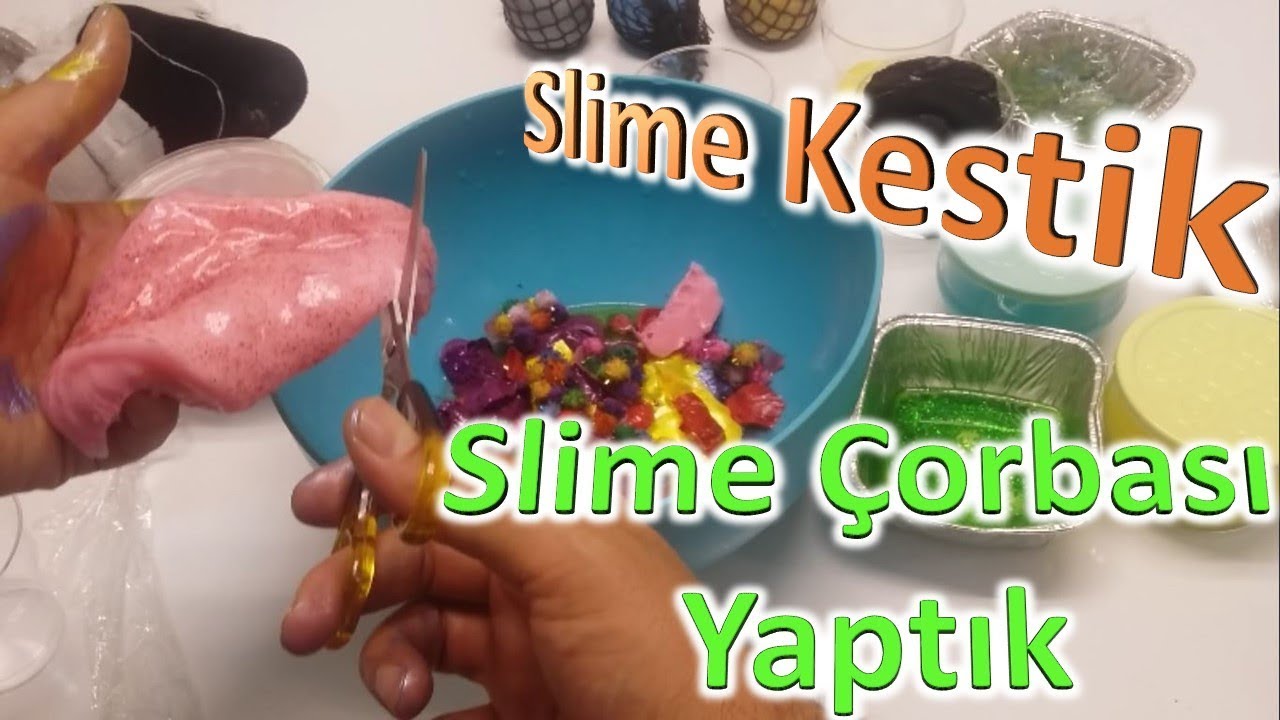 Slimeleri Kestik Dev Slime Çorbası Yaptık - Cut Slime - Slime Soup (# ...