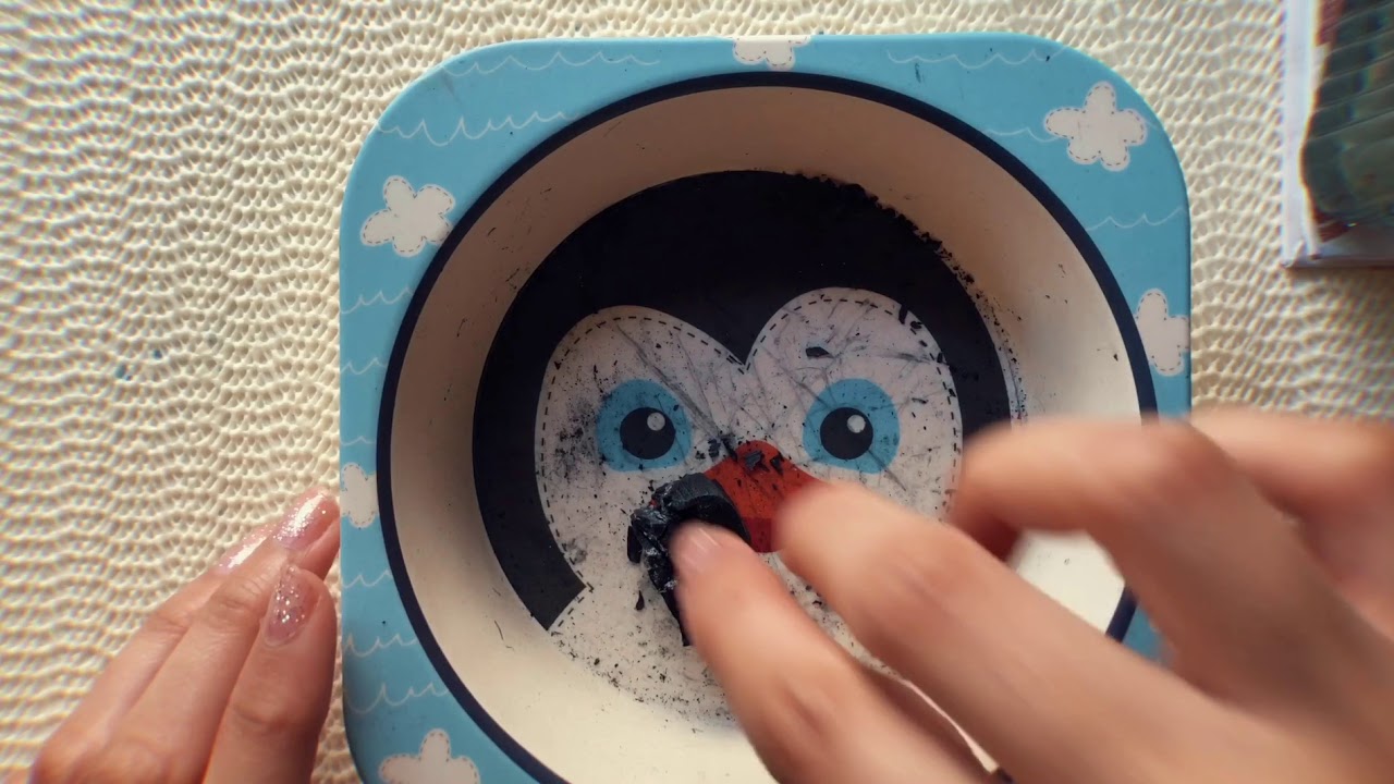 ASMR Eating charcoal and making noises with objects - YouTube