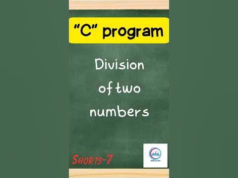 c programming practical division of two numbers #shorts #cprogramming #coding #cprograming - YouTube