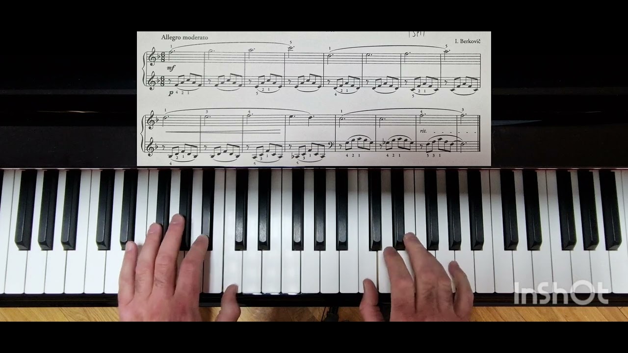 Etide za početnike I. BERKOVIČ: Etida u F-duru - YouTube