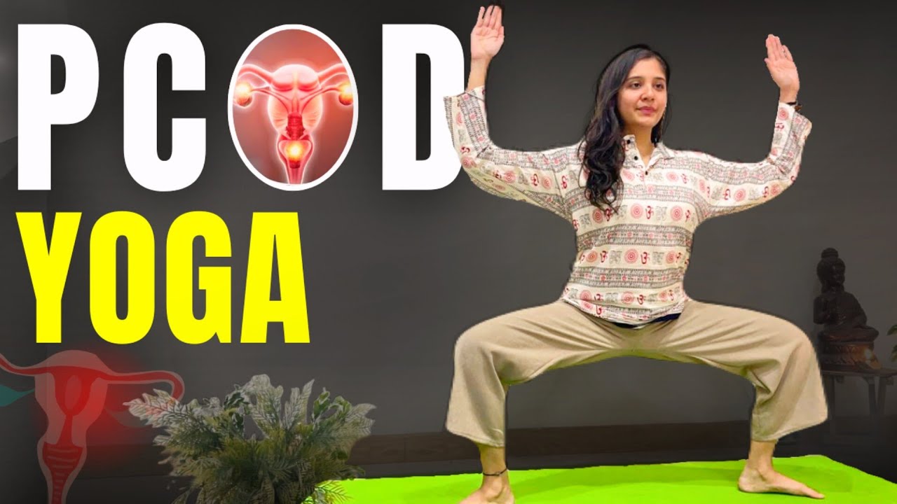 20 min Easy Yoga For PCOD (पीसीओएस) / Irregular Periods - YouTube