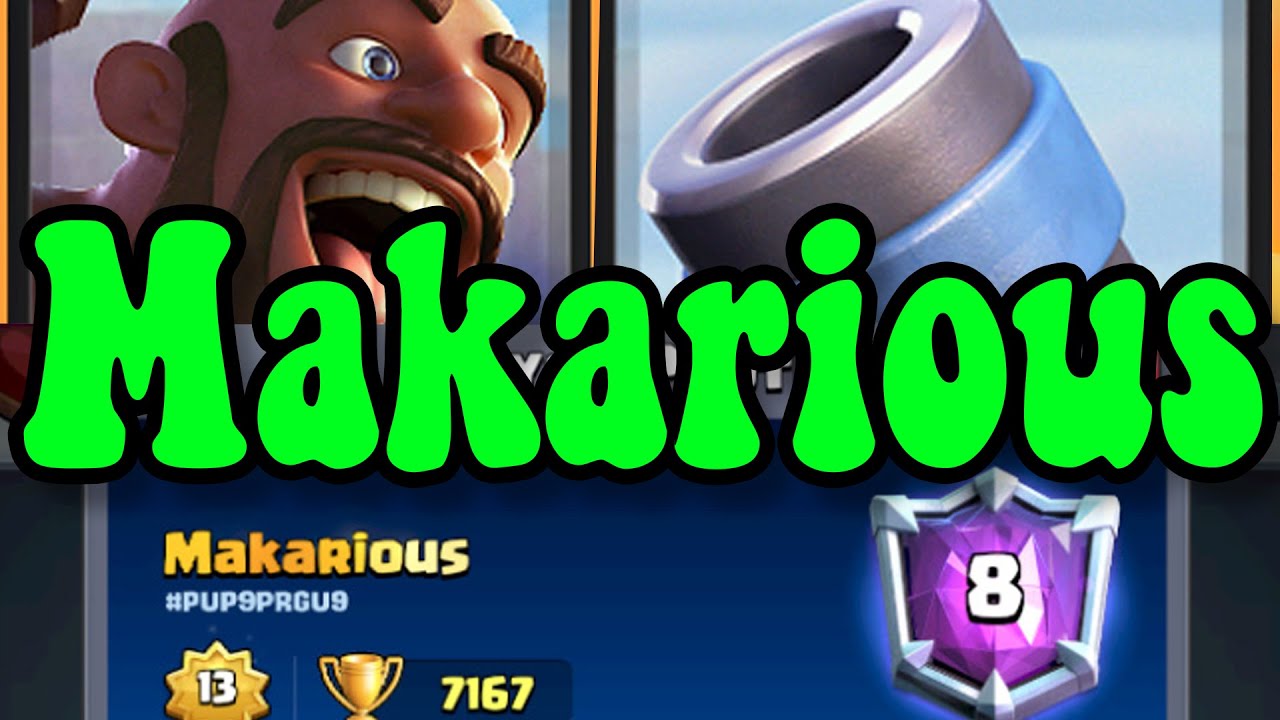 Makarious Hog mortar GOD 🏆 7100 gameplays 👈 Clash Royale - YouTube