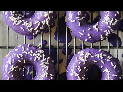 Taro Bubble Tea Donuts (By BlanchTurnip) - YouTube