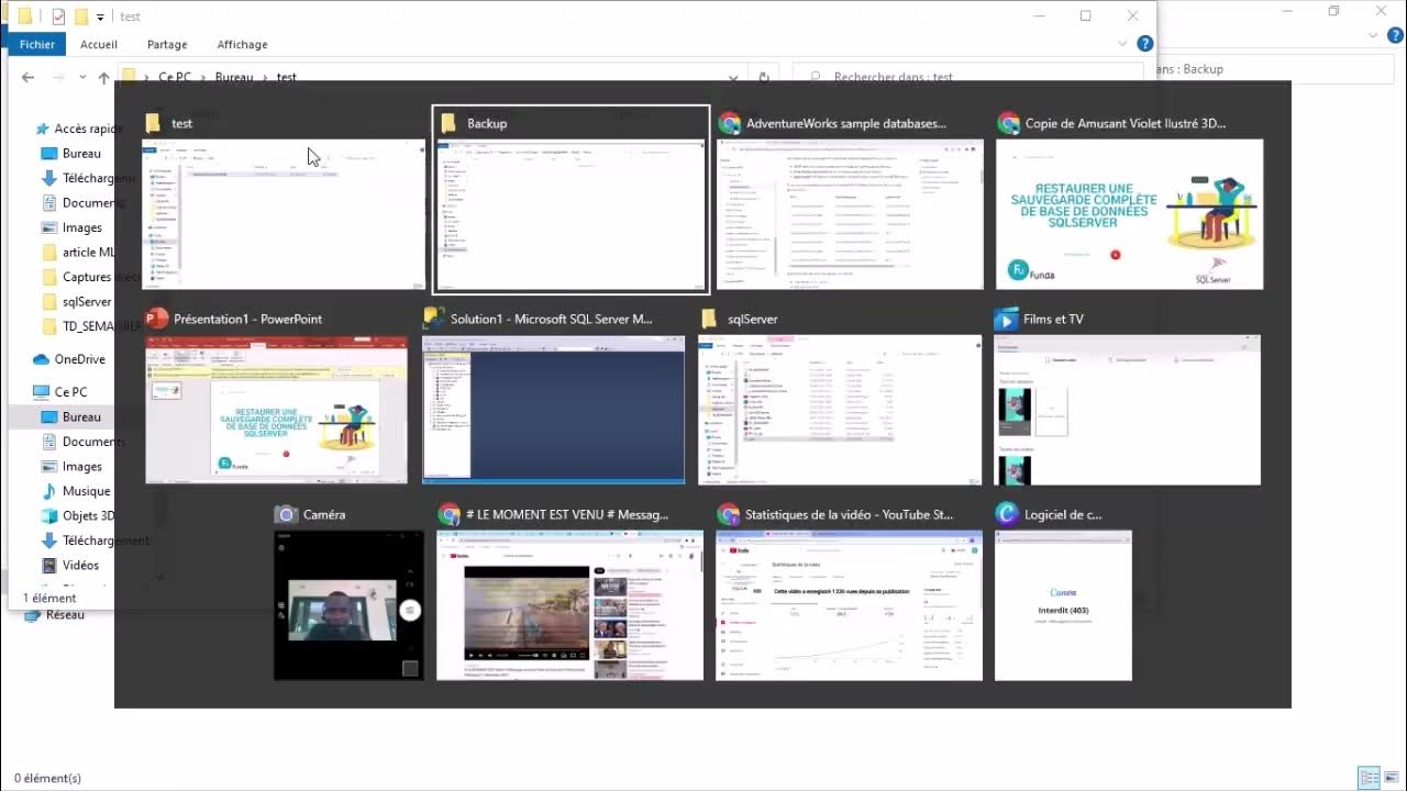 Télécharger et Restaurer AdventureWorks 2019 - YouTube