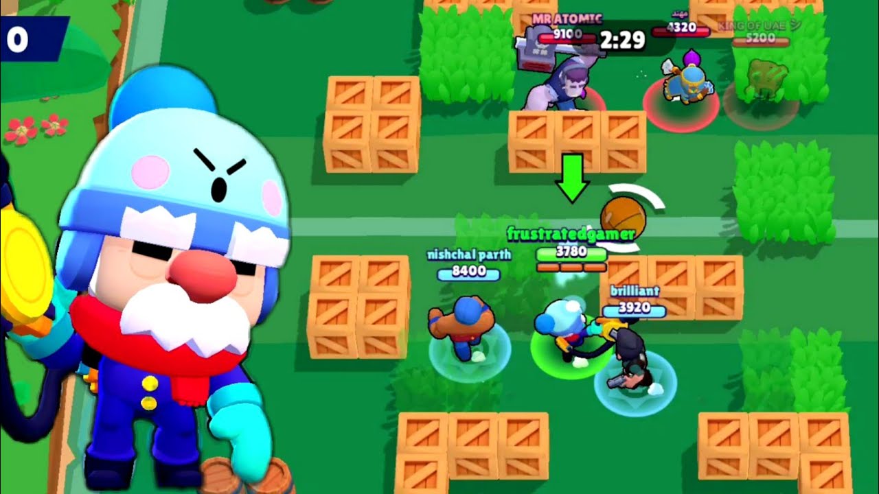 Brawl Stars Brawl ball triple dribble Gameplay | Gale - YouTube