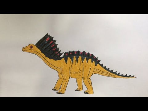 Cách vẽ khủng long Amargasaurus /How to draw Amargasaurus - YouTube
