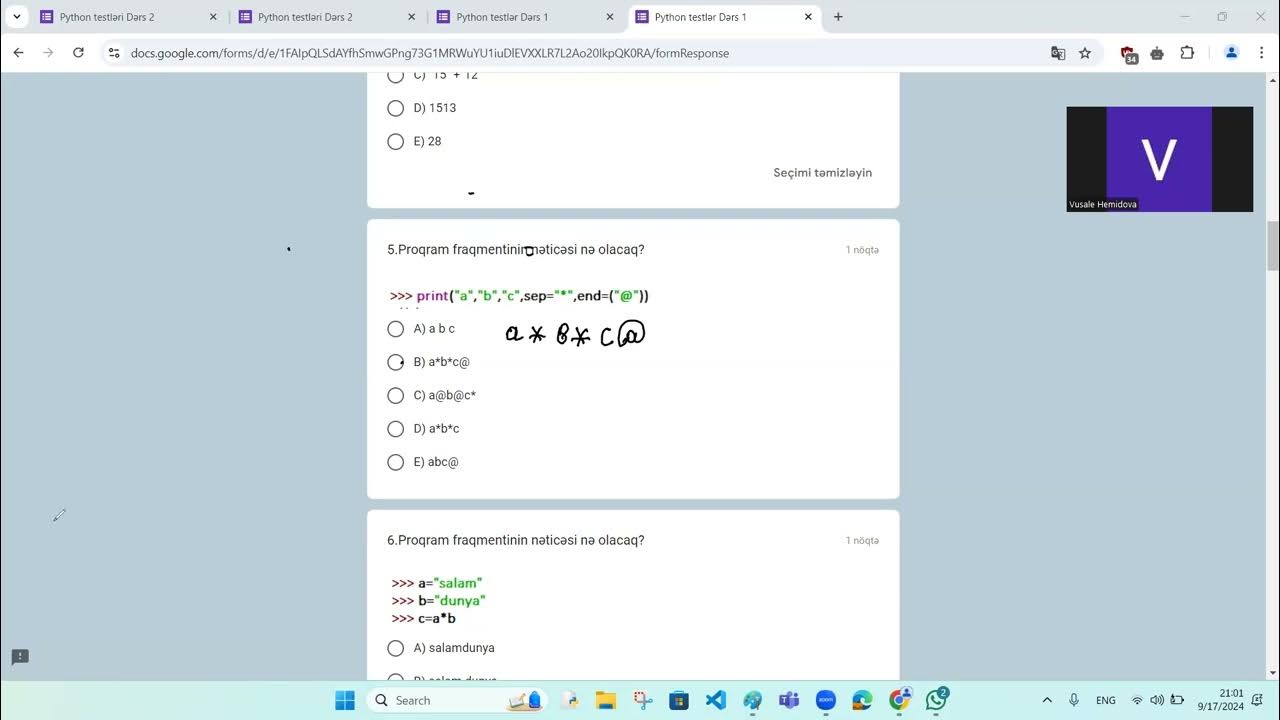Python ders 1 sinaq izahi - YouTube