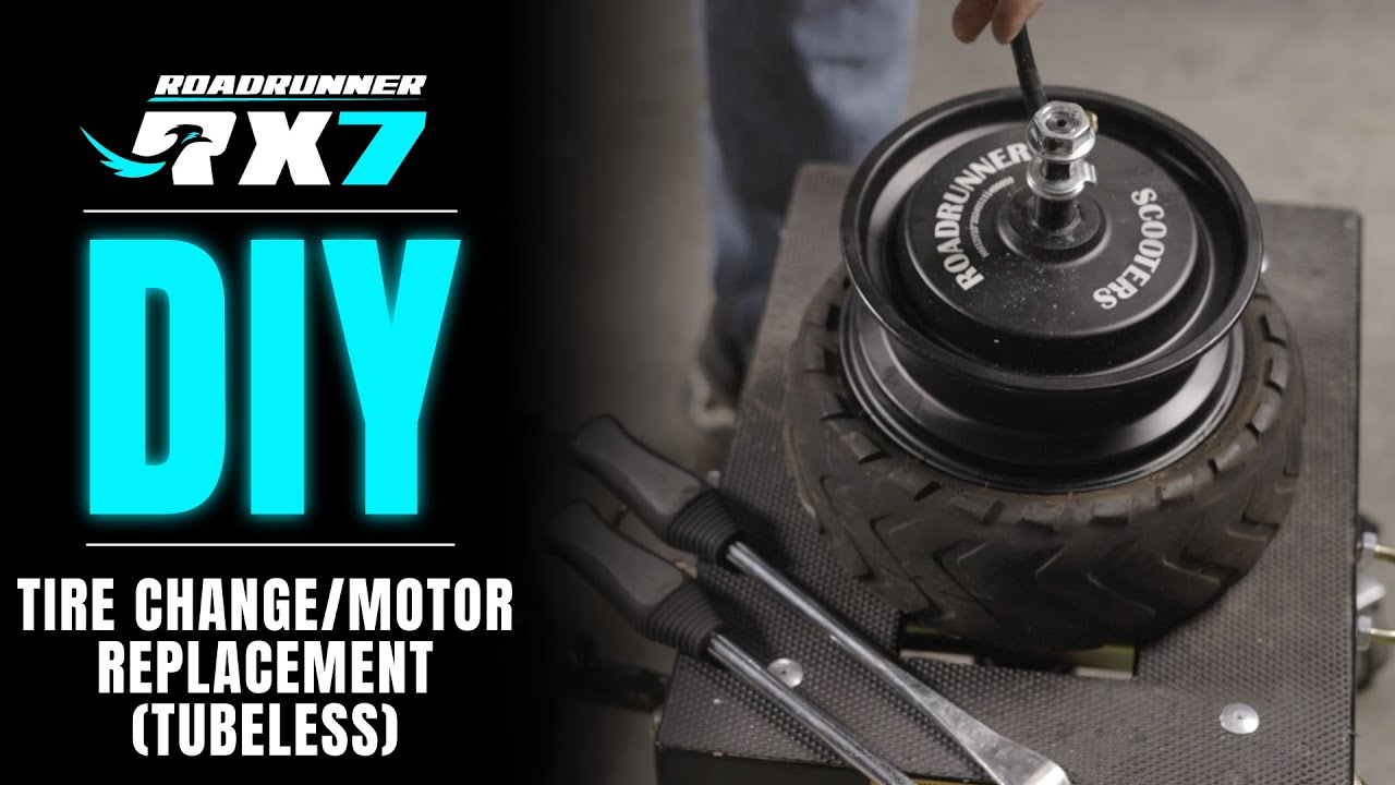 RX7 Tire Change or Motor Replacement (Tubeless) - YouTube