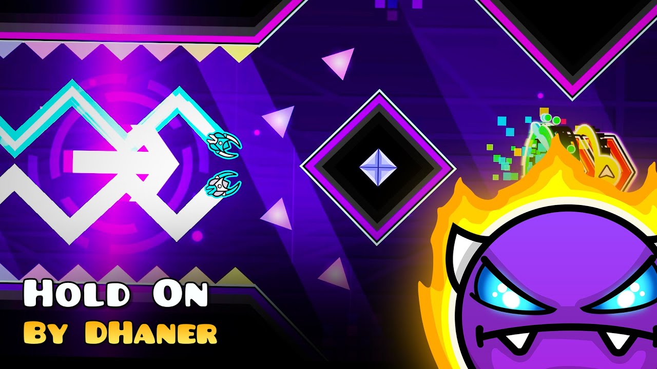 Hold On By DHaner | Geometry Dash 2.2 | Joegameplay - YouTube