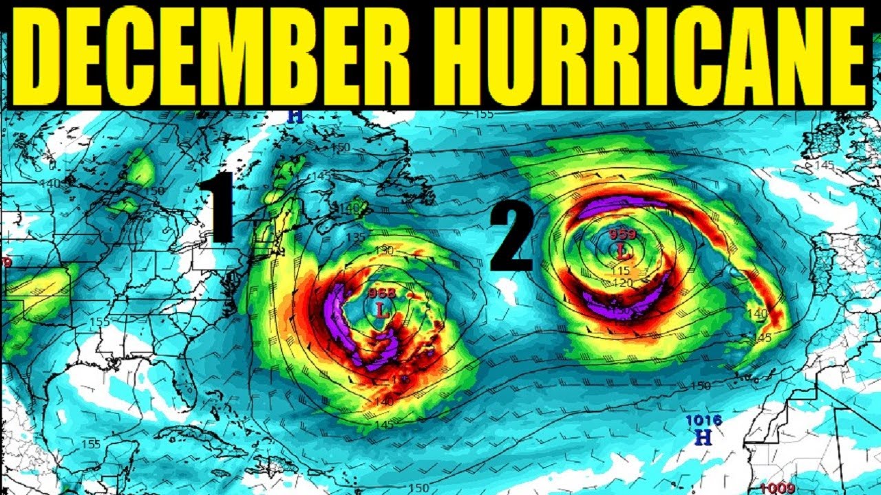 Multiple RARE December HURRICANES Being Forecasted! - YouTube