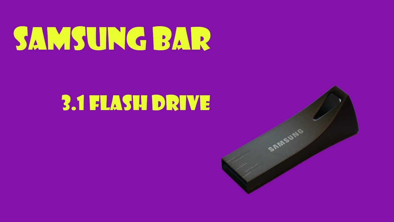 Samsung BAR Plus USB 3.1 Flash Drive 128GB review - YouTube