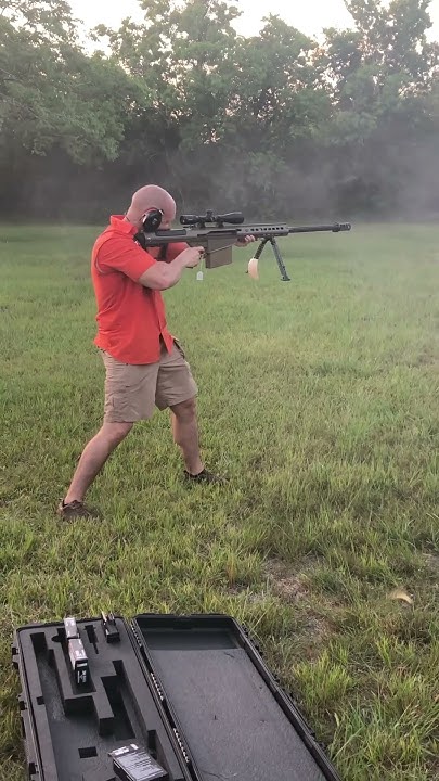 Barrett M107A1 50cal - Playing at the range! - YouTube