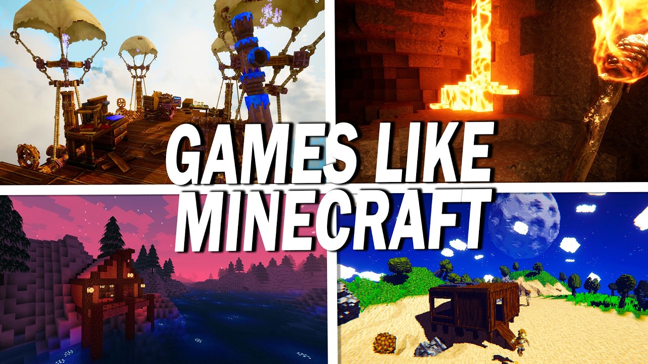 TOP 15 NEW Open World Crafting Games Like Minecraft - YouTube