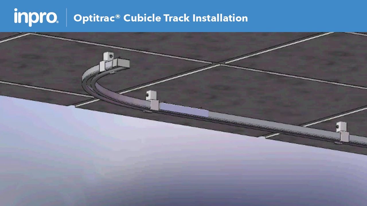 Clickeze® Optitrac Cubicle Track Installation - Inpro - YouTube