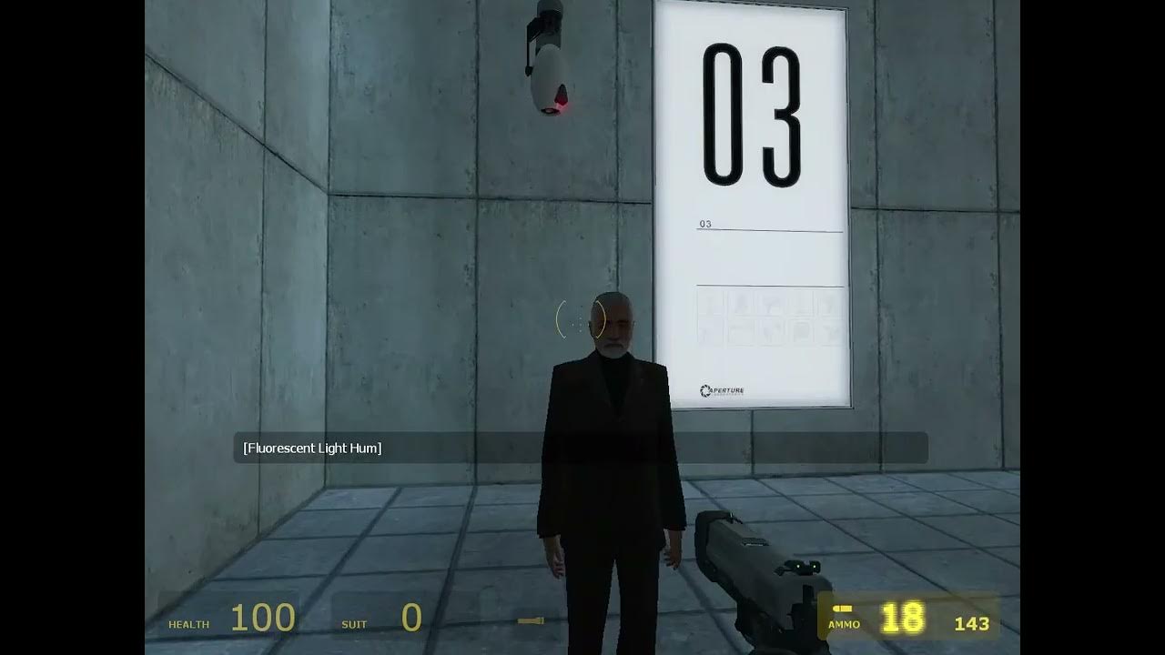 portal console commands and half life 2 in portal (reupload) - YouTube
