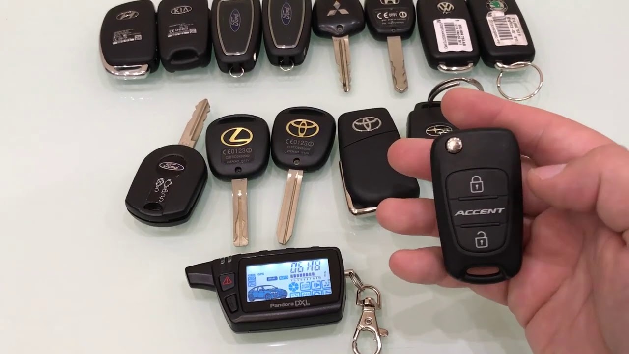 Checking with the tester PANDORA 5000 v9 Full of the different car keys ...