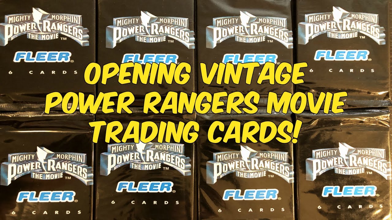 Opening Vintage POWER RANGERS: THE MOVIE Trading Cards! - YouTube
