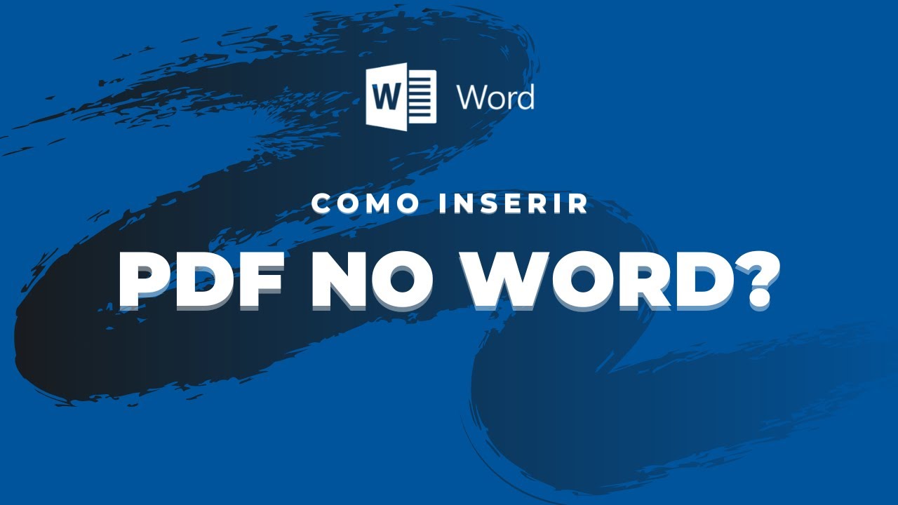 Como Inserir PDF No WORD YouTube como-inserir-pdf-no-word-youtube