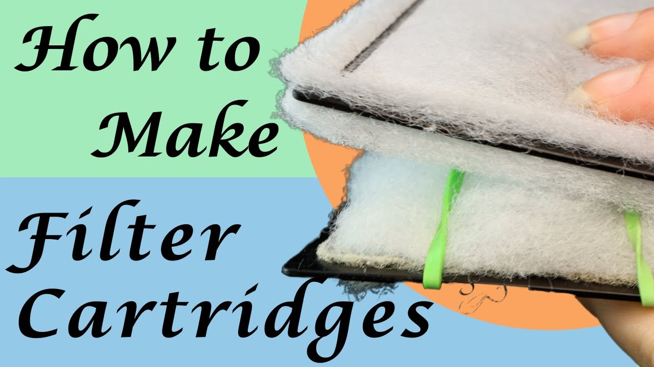 How to Make Homemade Filter Cartridges for Hang-On-Back Aquarium ...