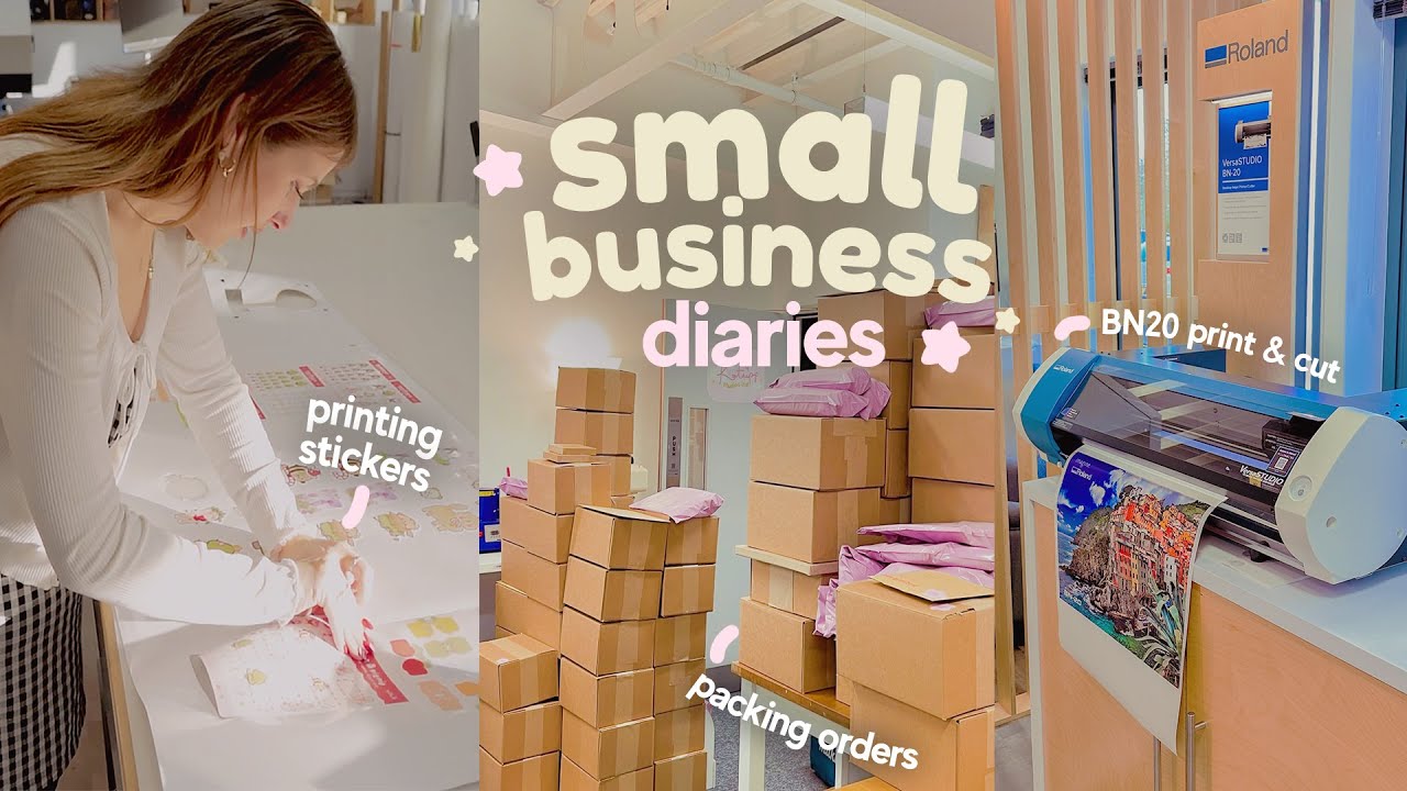 Studio Vlog Making stickers on a huge print & cut machine, investing ...